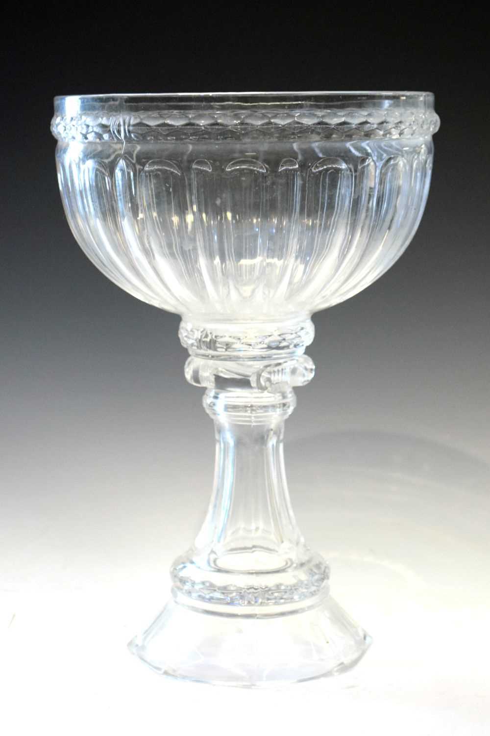 Lot 477 - Moulded glass table centerpiece