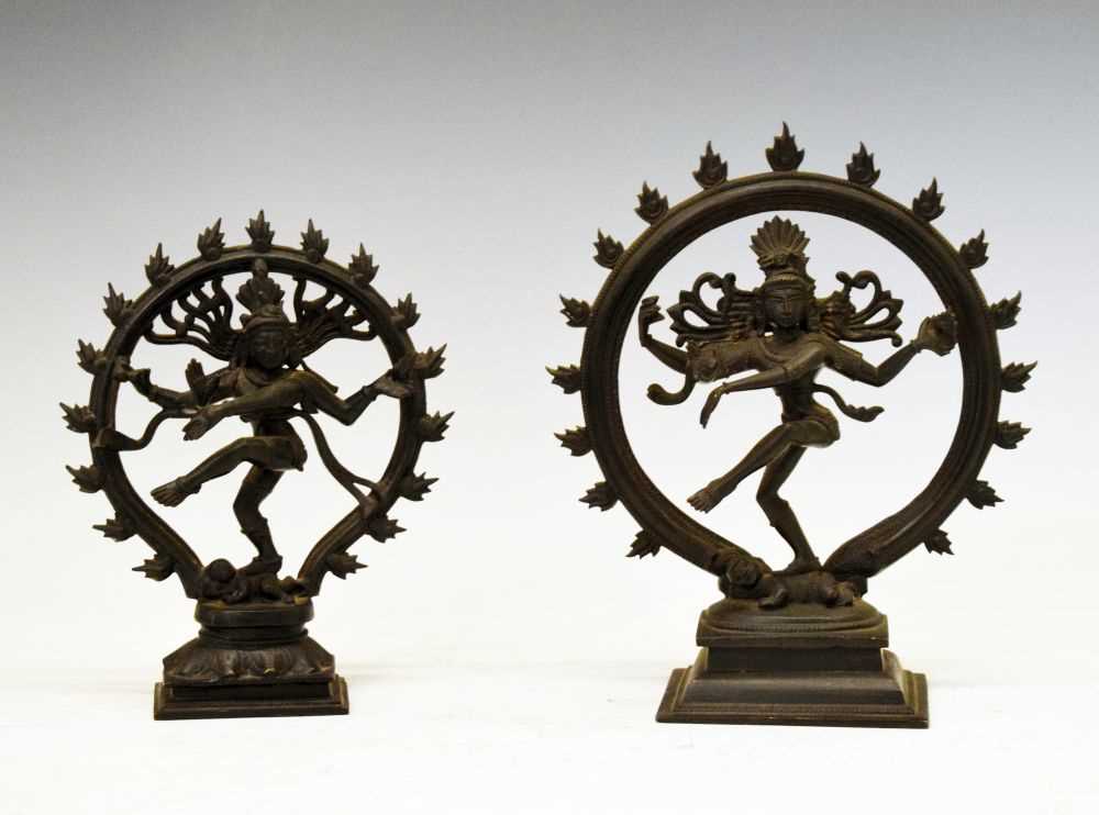 Lot 190 - Two Indian bronze figures of dancers