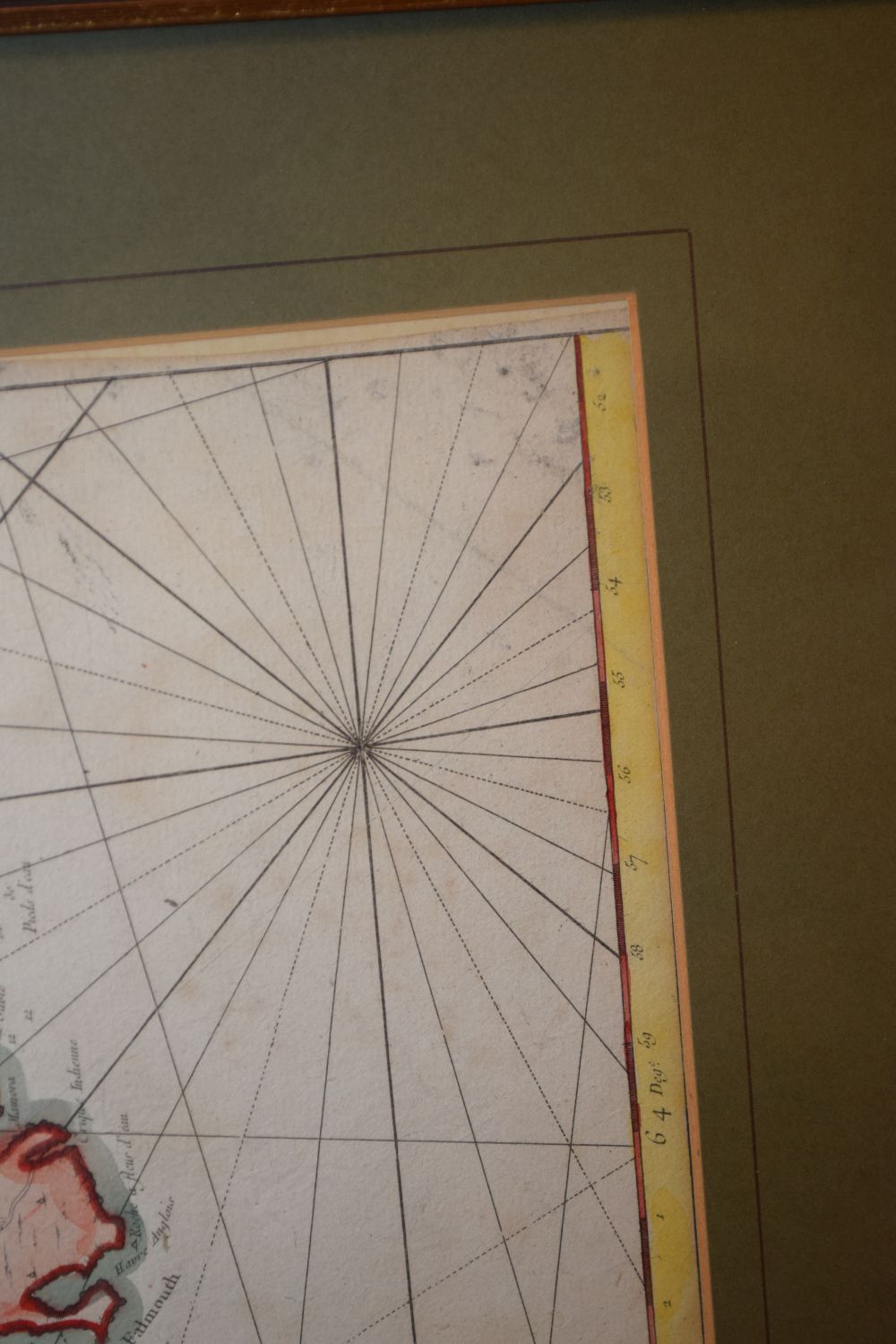 Lot 147 - 18th Century hand-coloured map of Antigua