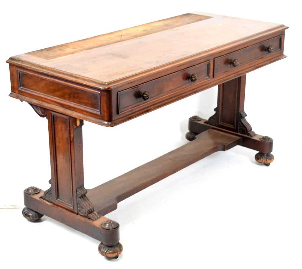 Lot 431 - Regency mahogany library table