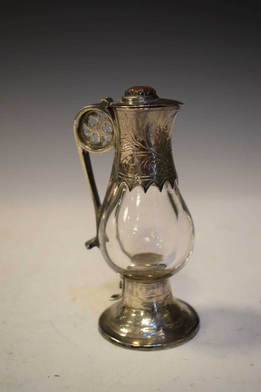 Lot 687 - Victorian Gothic travelling holy water jug