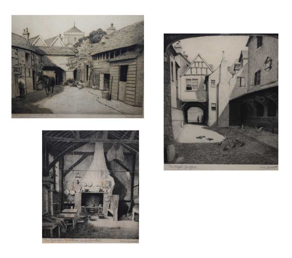 Lot 369 - Sam Garratt (1840-1946) - Three etchings