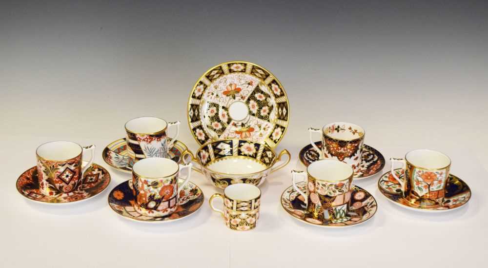 Lot 449 - Six Royal Crown Derby coffee cans and