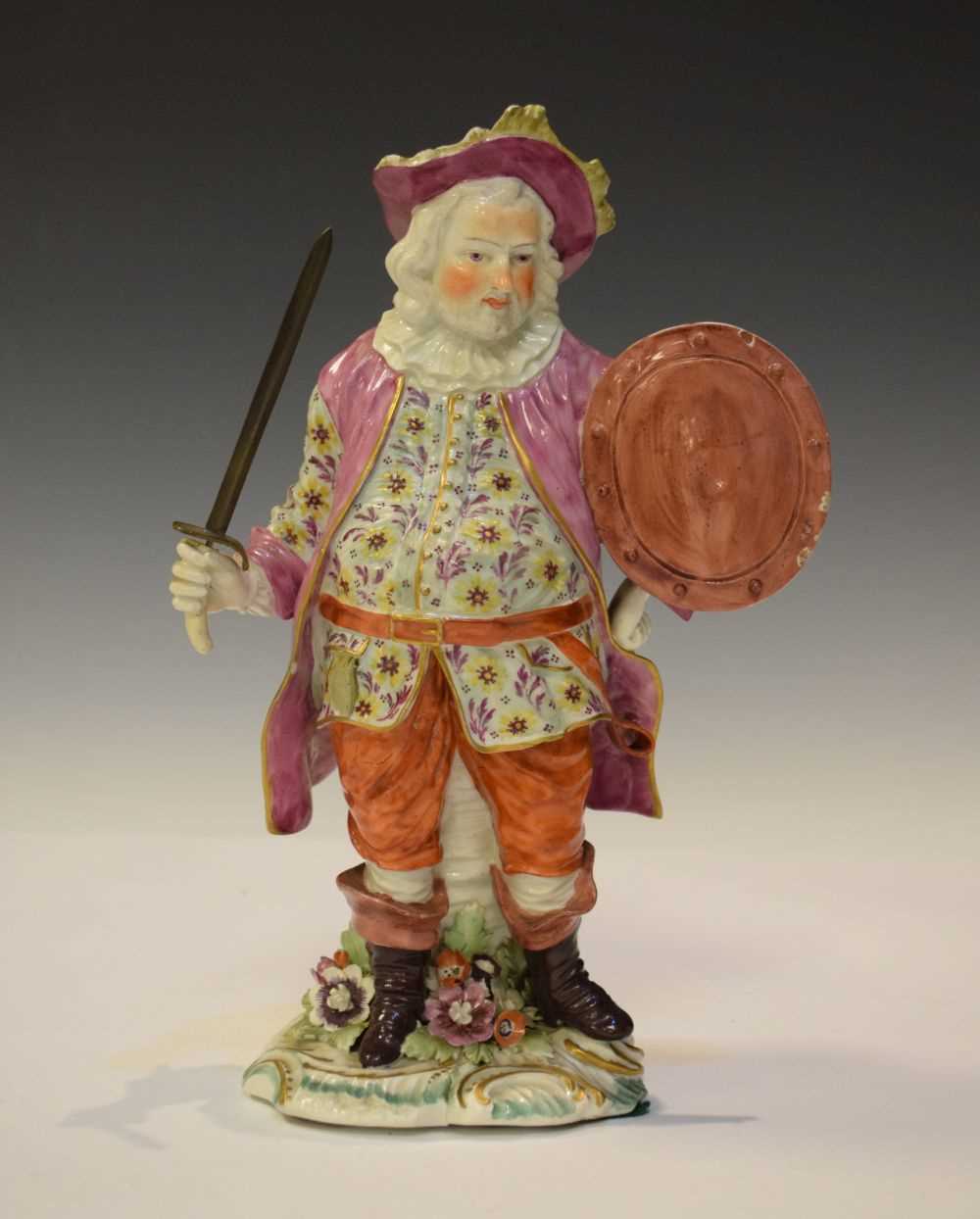 Lot 462 - Derby model of James Quinn as Falstaff