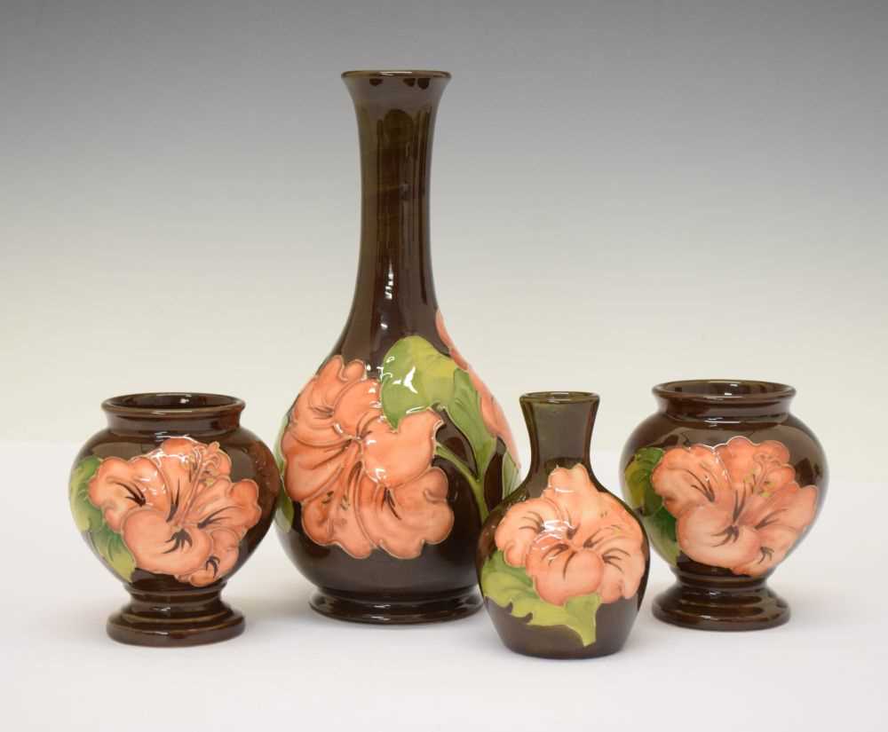 Lot 367 - Group of four Moorcroft vases
