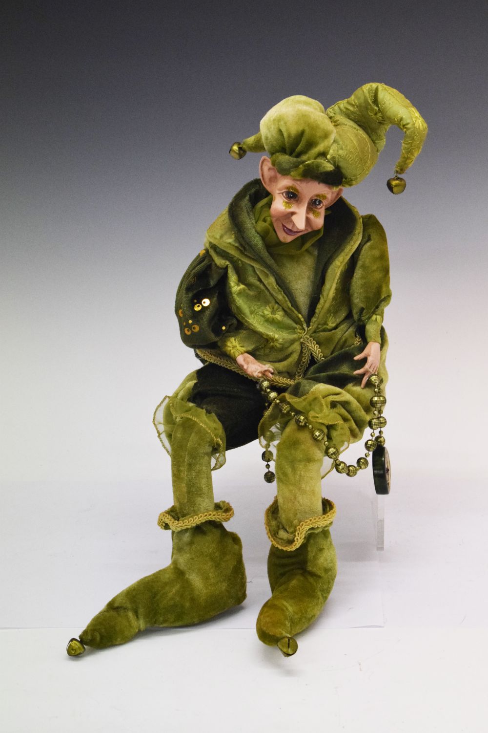 Lot 503 - Automaton jester figure