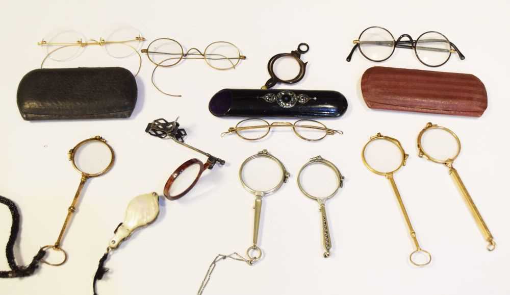 Lot 237 - Collection of 19th Century spectacles, etc