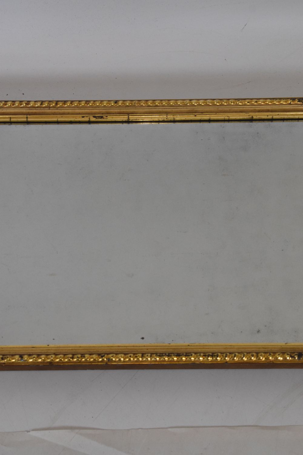 Lot 741 - Rectangular mercury plate pier glass mirror