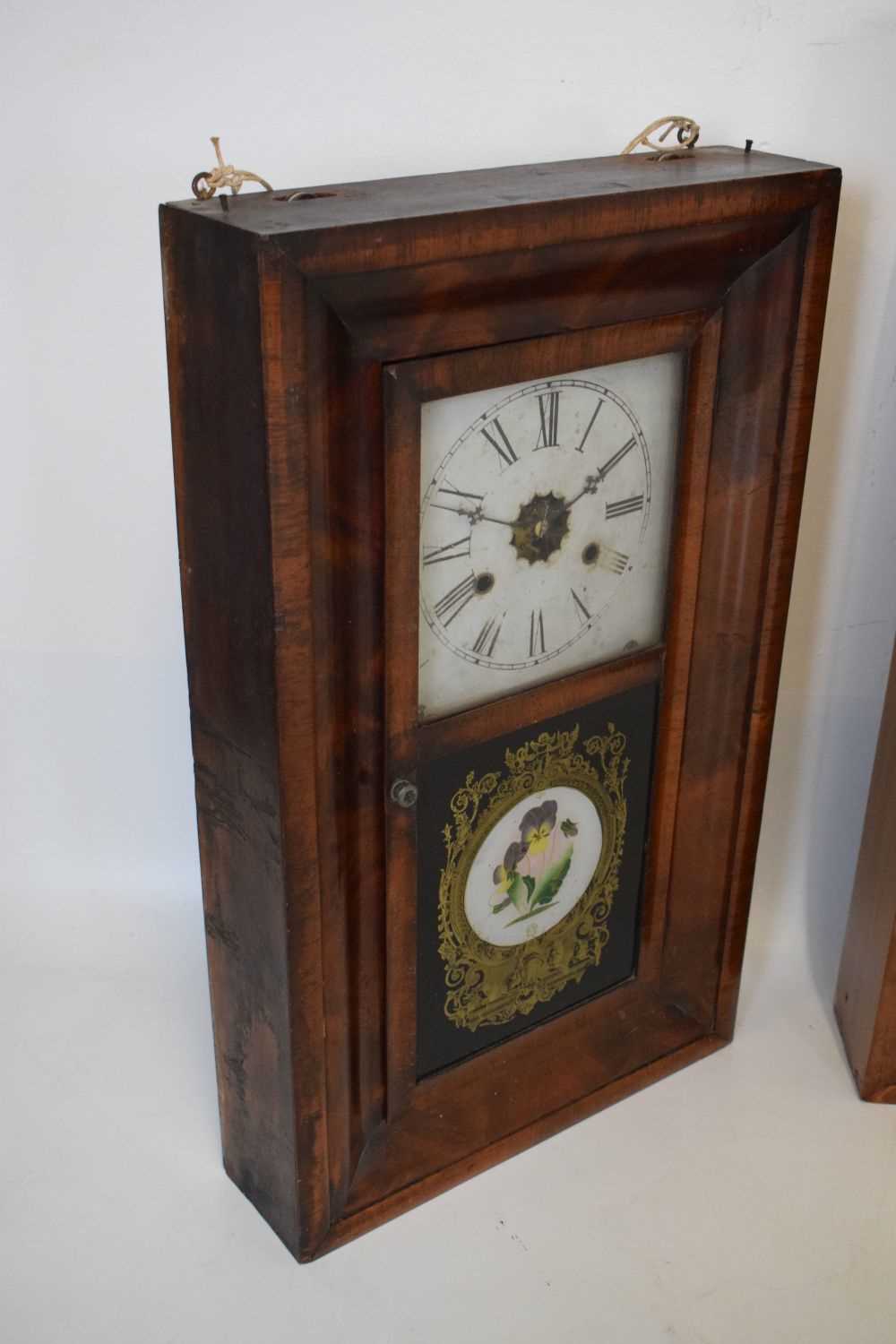Lot 559 - Three late 19th Century American wall clocks