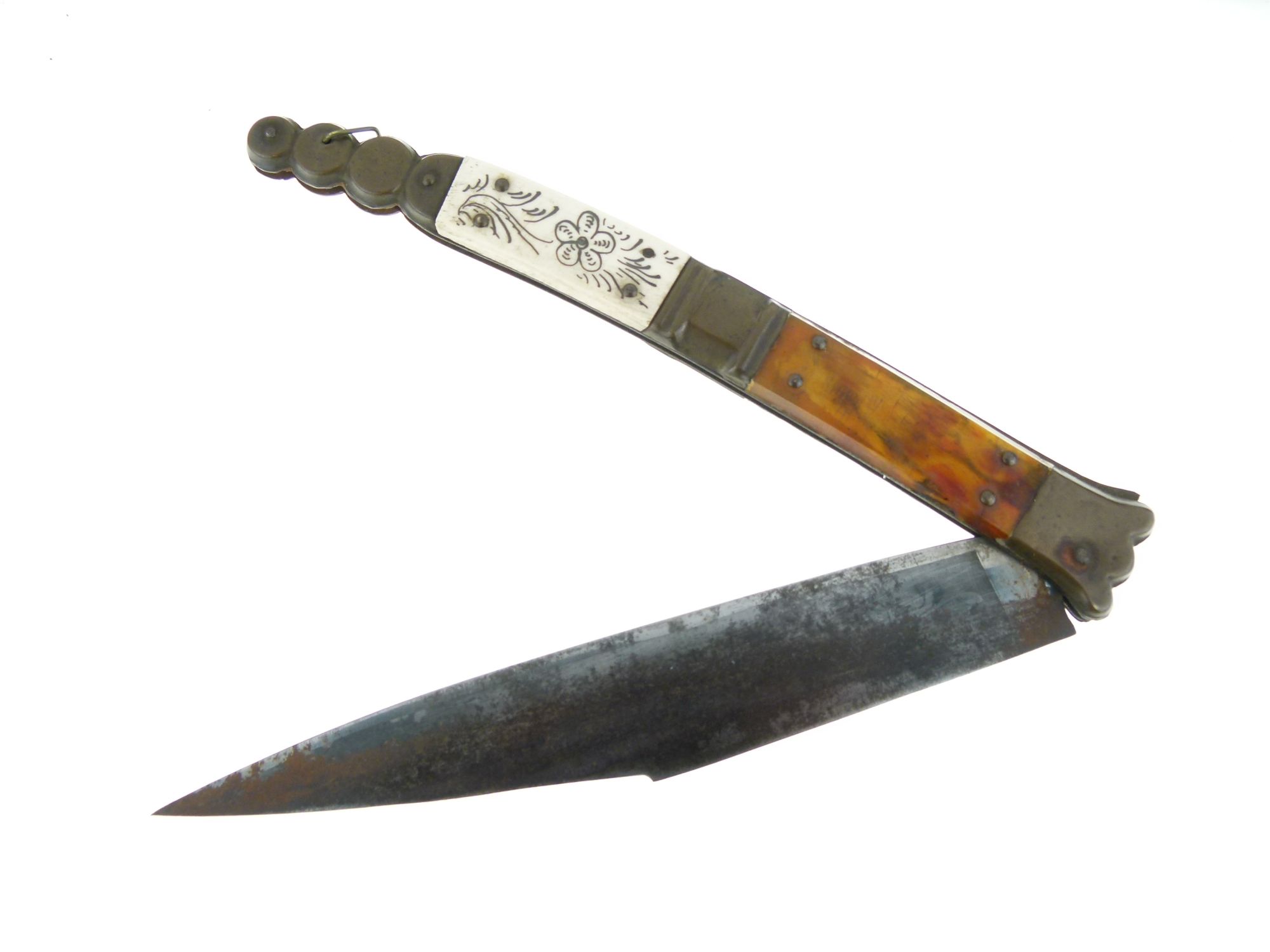 Lot 238 - 19th Century Spanish Navaja knife