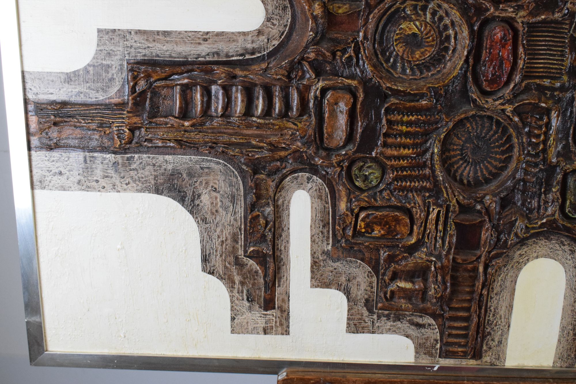 Lot 494 - Rosslyn Ruiz (b.1935) - Large abstract