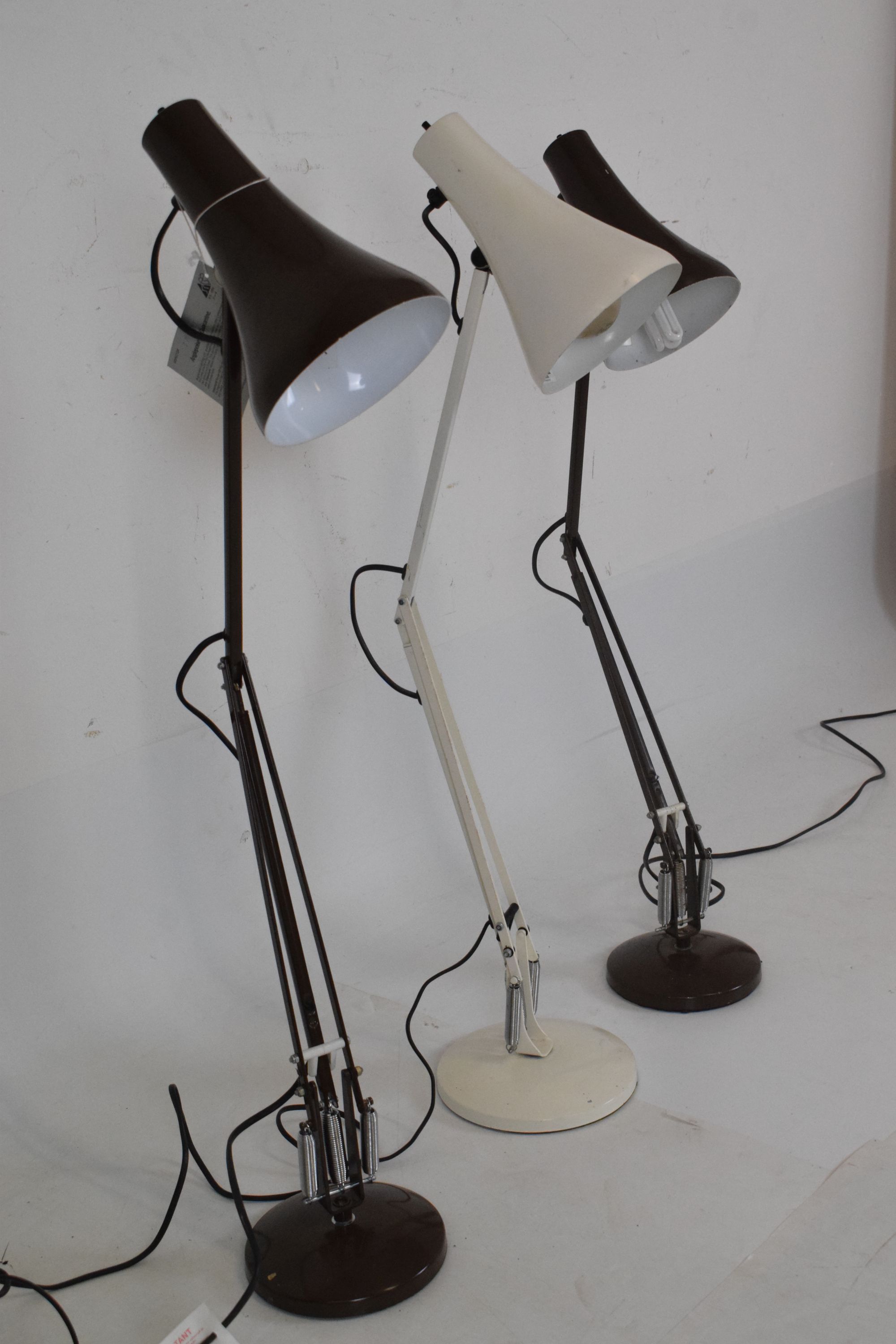 Lot 233 - Three retro Anglepoise lamps