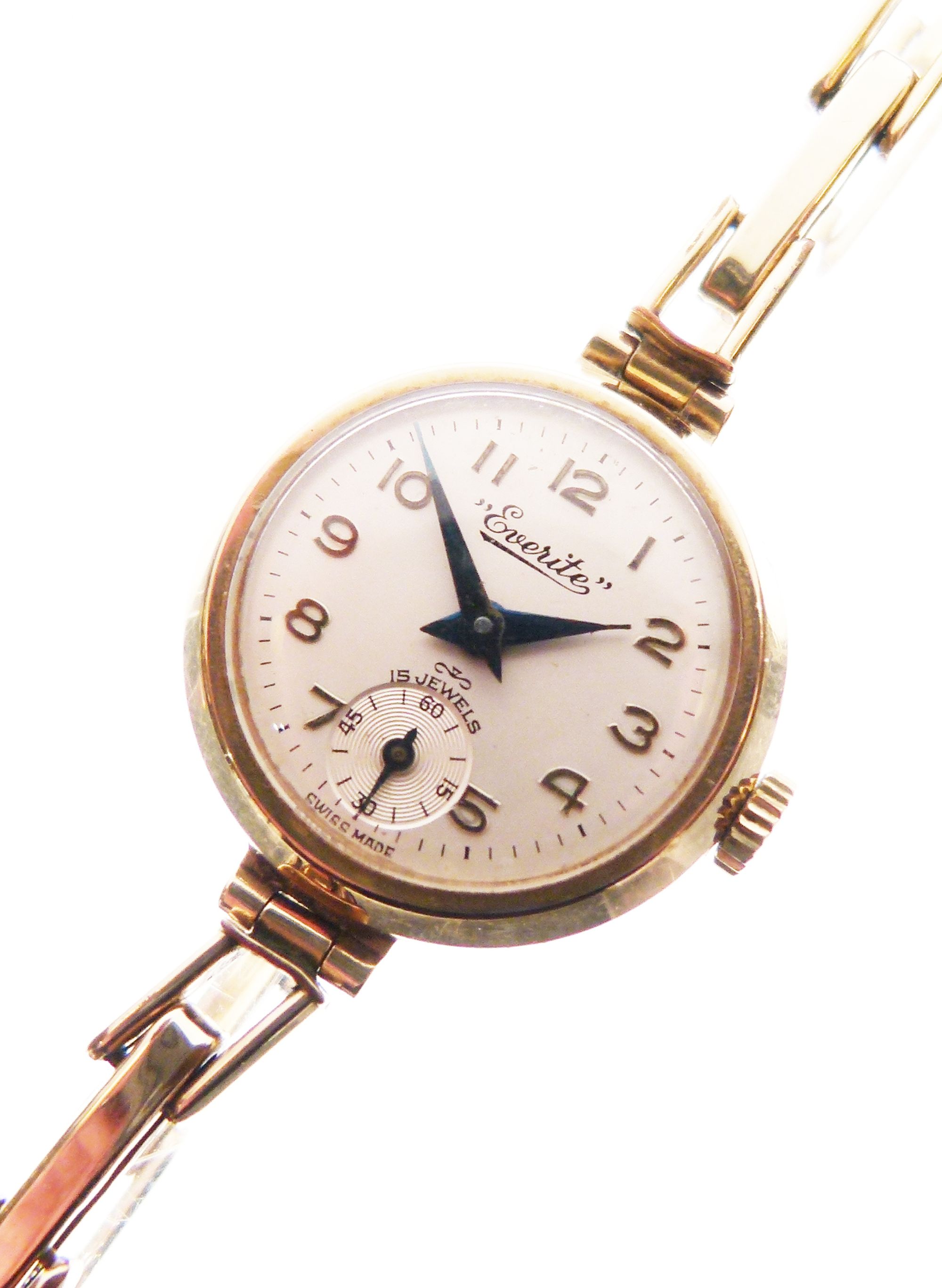 Lot 107 - Everite - Lady's 9ct gold cased cocktail