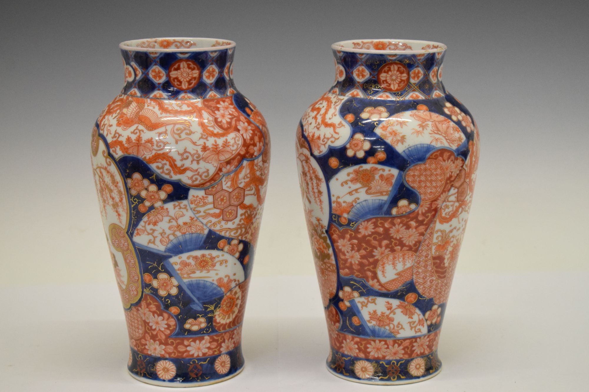 Lot 522 - Pair of Imari vases