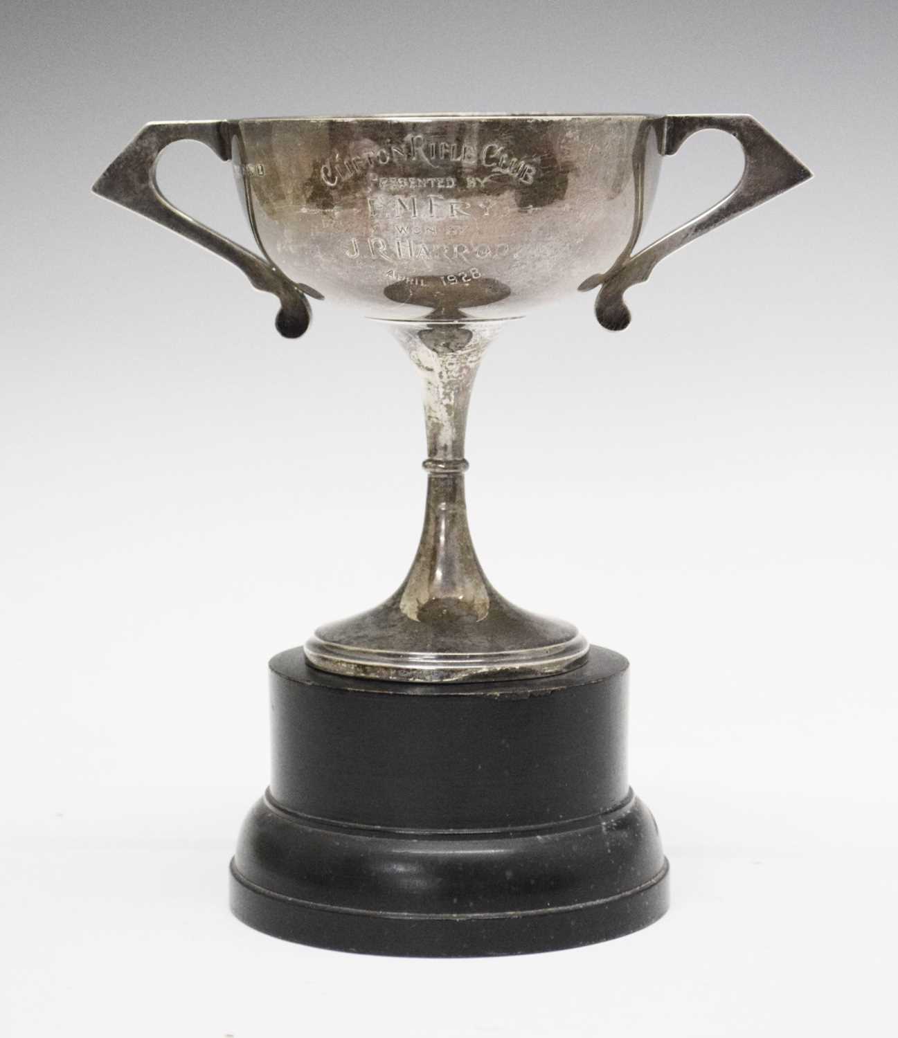 Lot 151 - George V silver twin handled presentation