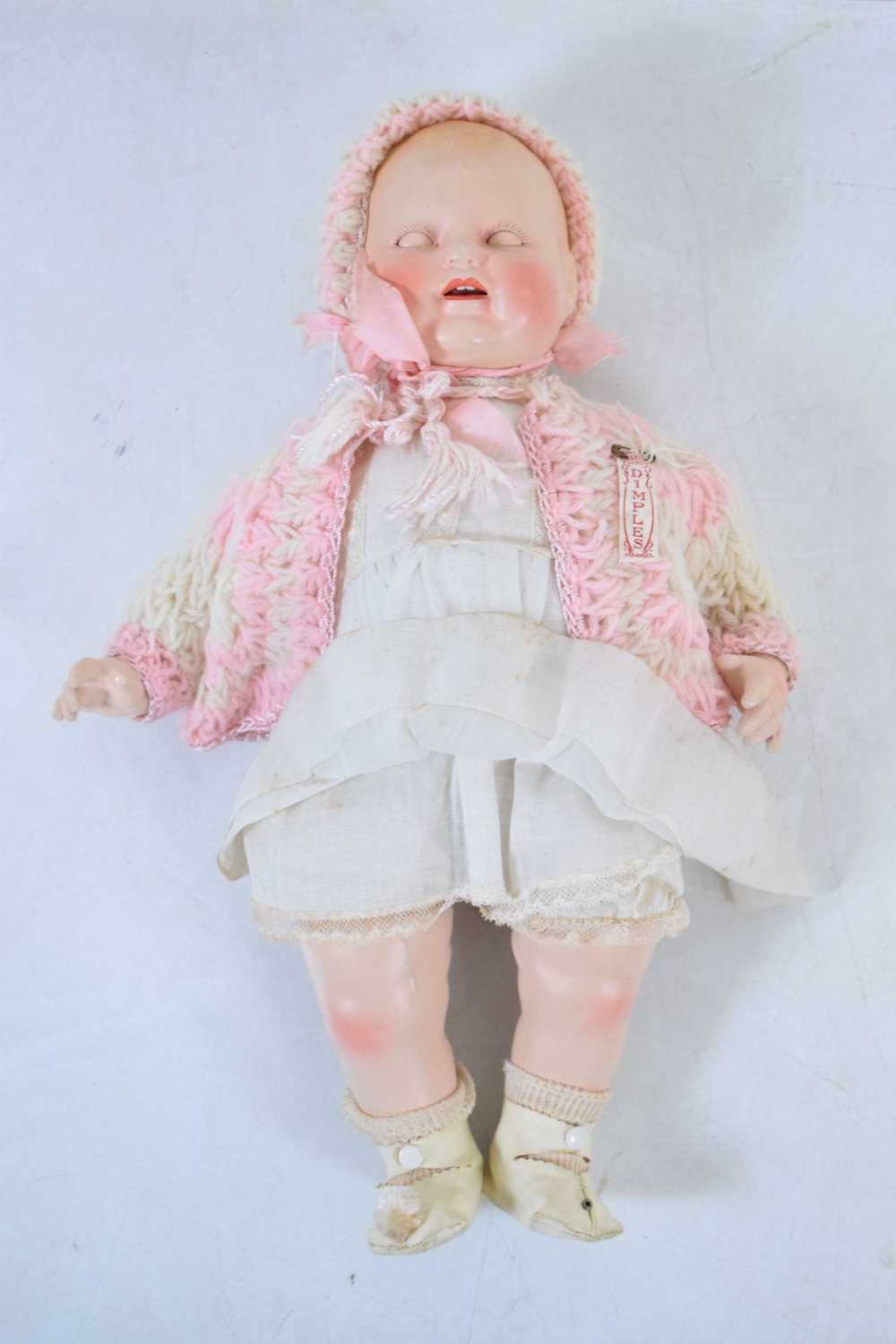 Lot 402 - American 'Baby Dimples' doll by Horsman