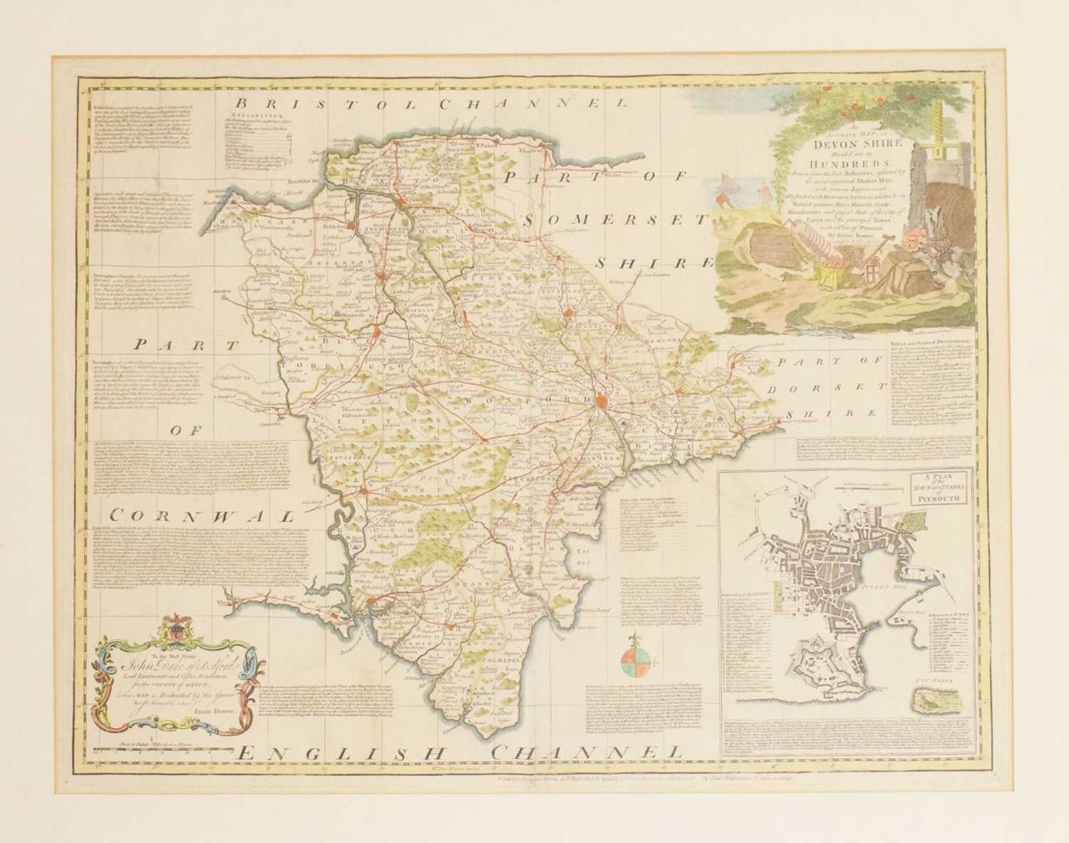 Lot 501 - Map of Devon