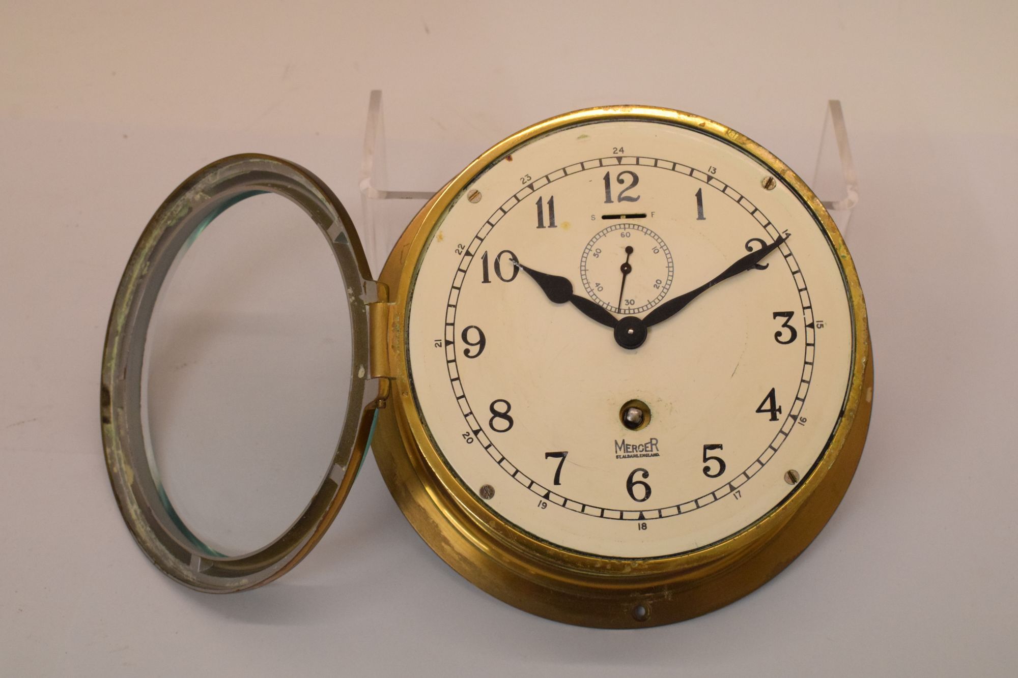 Lot 531 - Mercer bulkhead wall timepiece