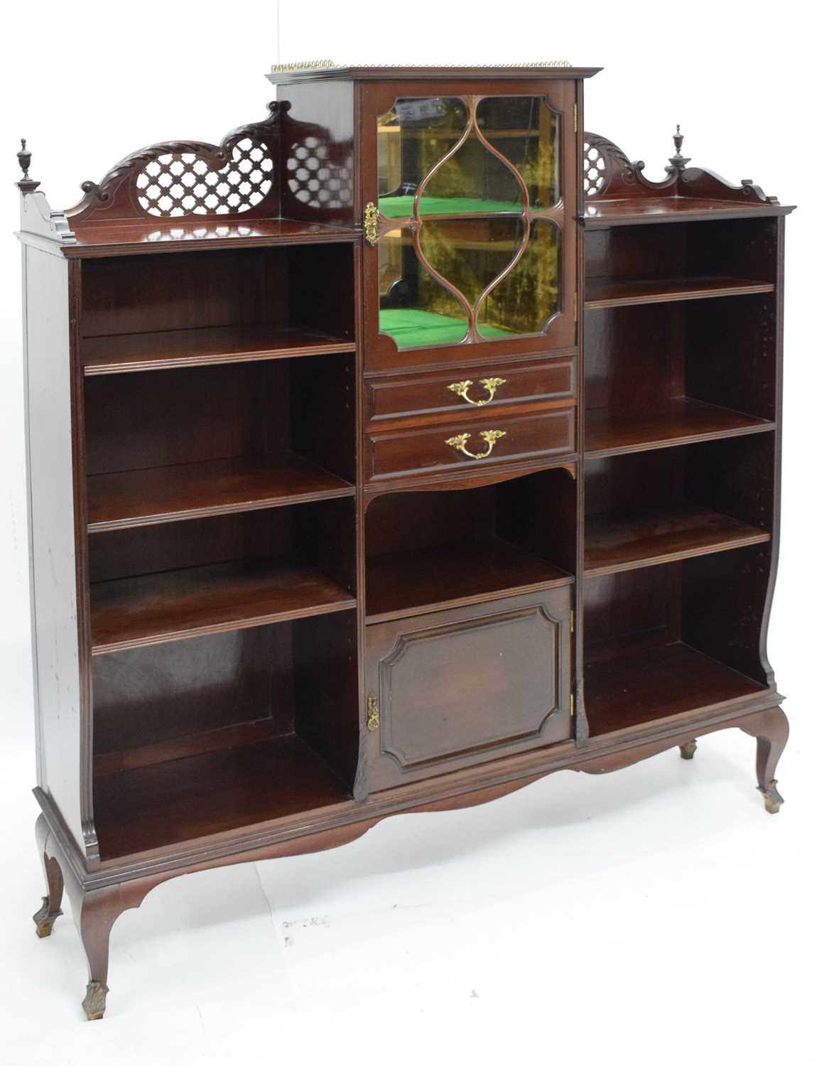 Lot 537 - Edwardian mahogany salon cabinet