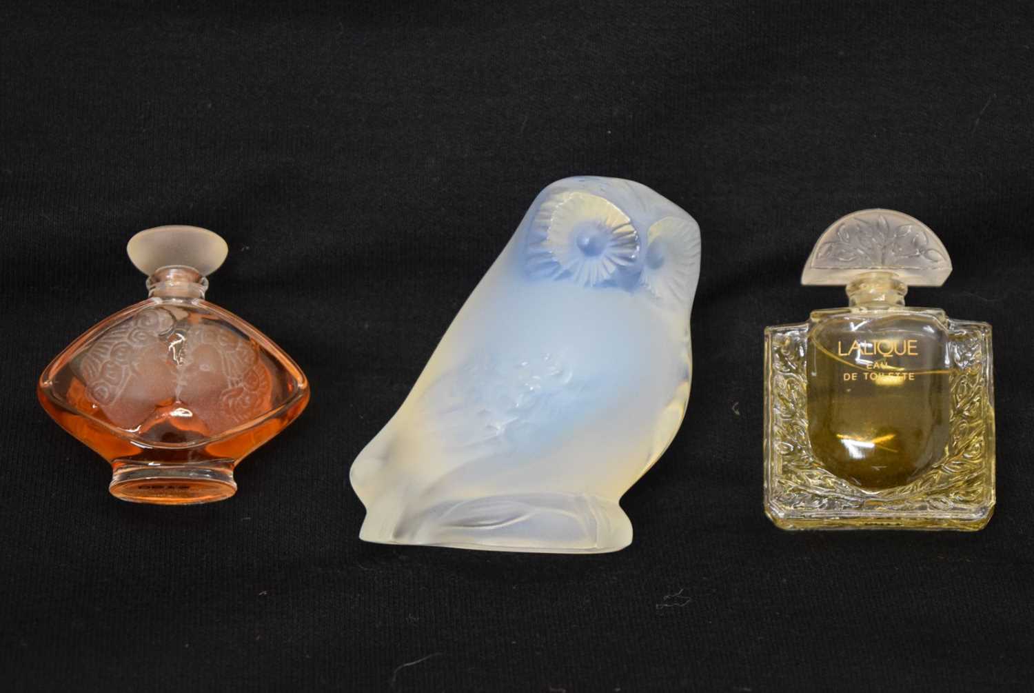 Lot 430 Lalique Glass Owl Etc