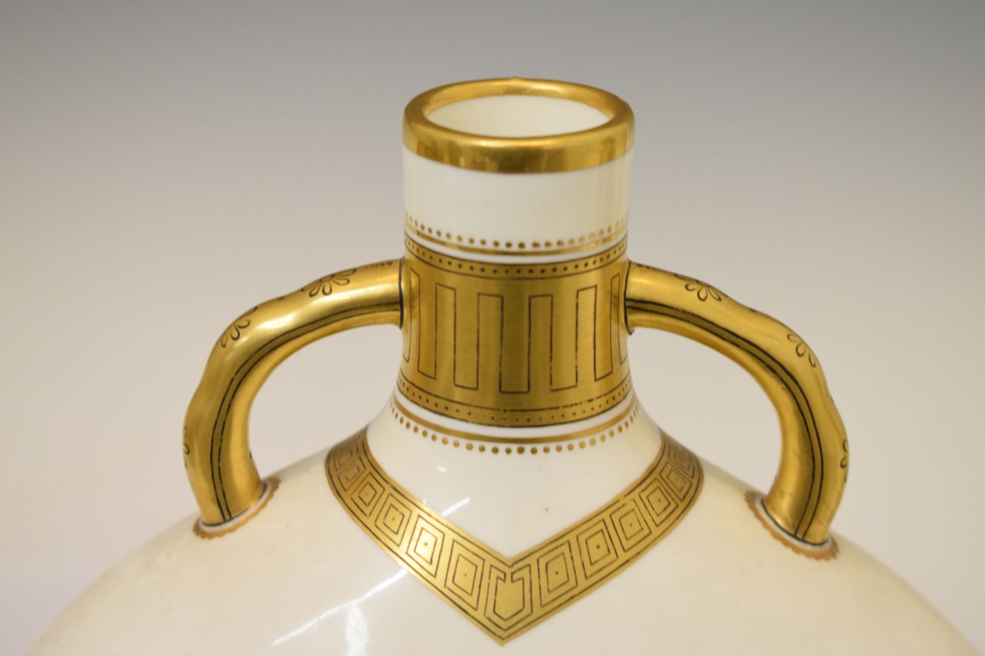 Lot 413 - Pair of Victorian Minton moon flasks