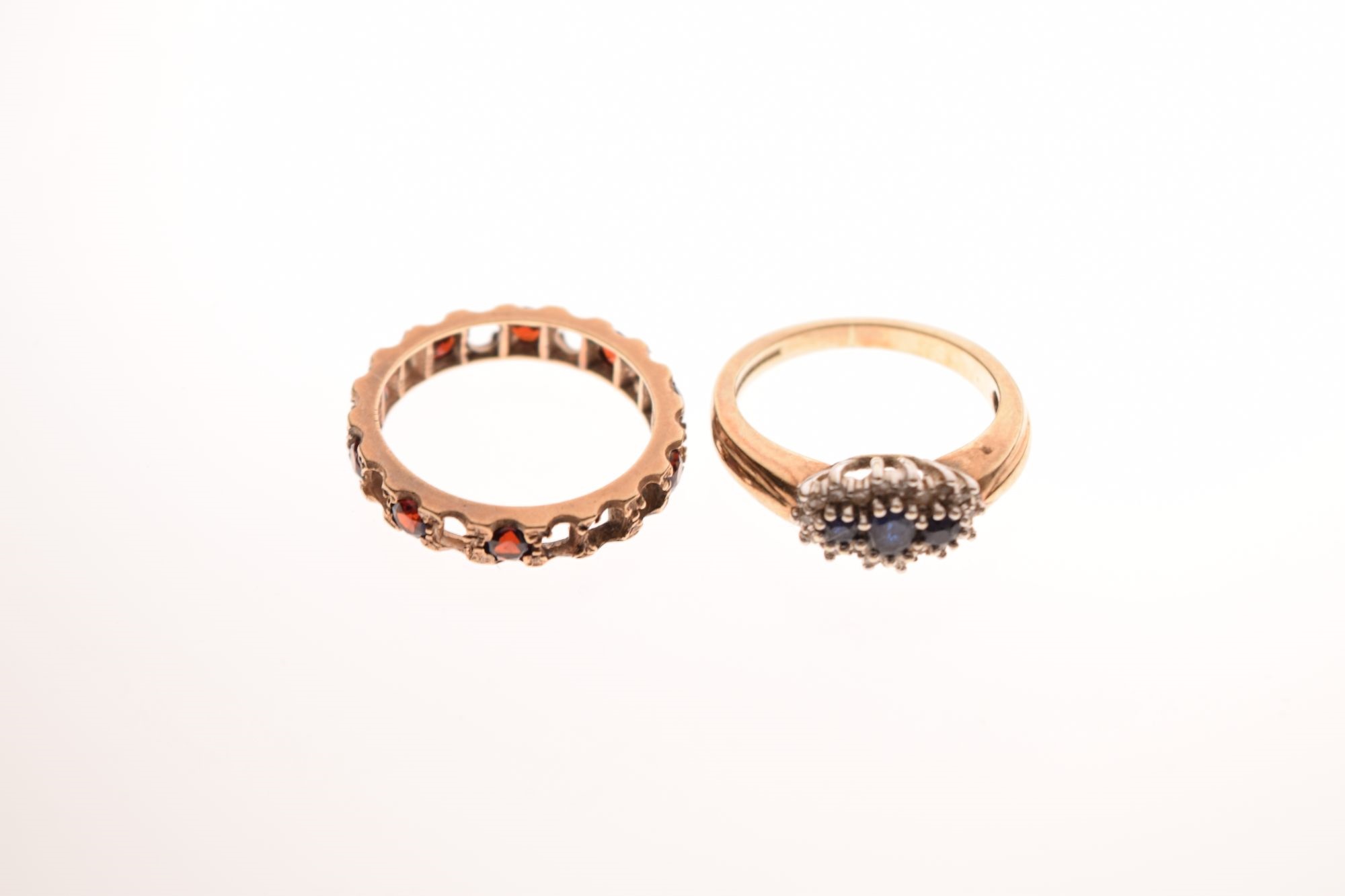 Lot 69 - Two gem set 9ct gold rings