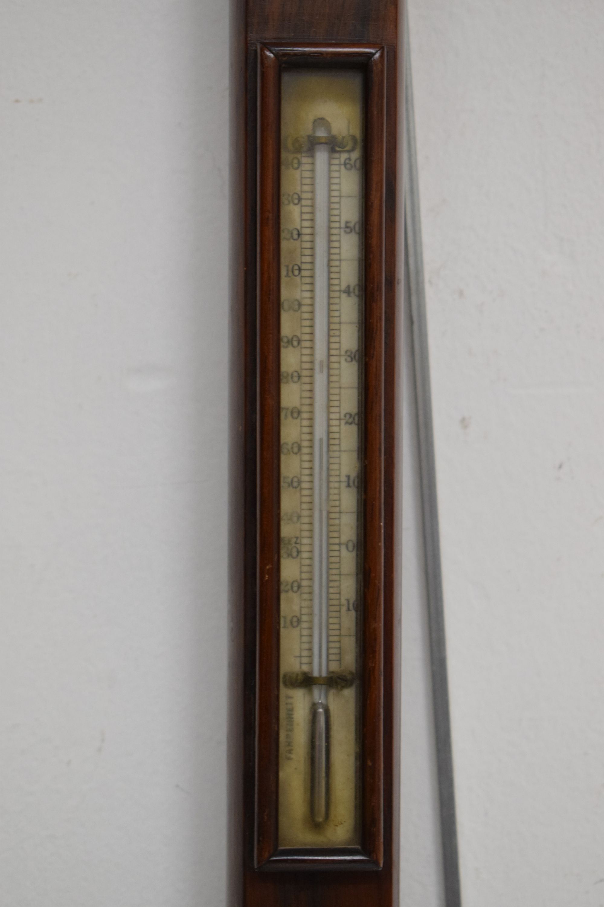 Lot 639 - Victorian rosewood marine stick barometer