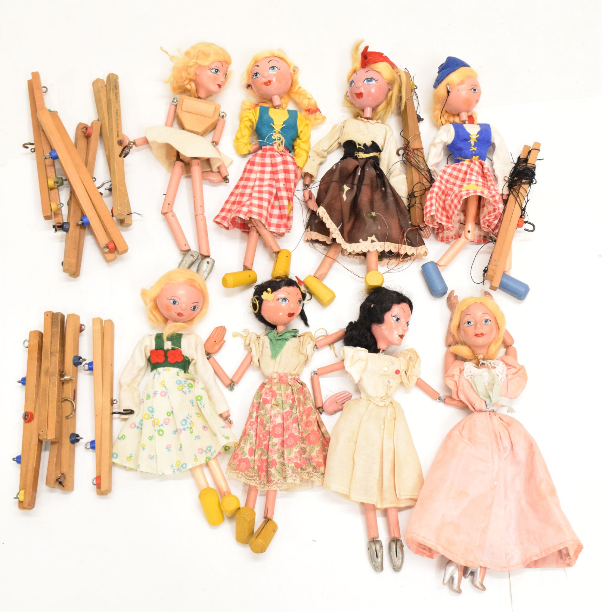 Lot 378 - Pelham Puppets - Group of ten female puppets