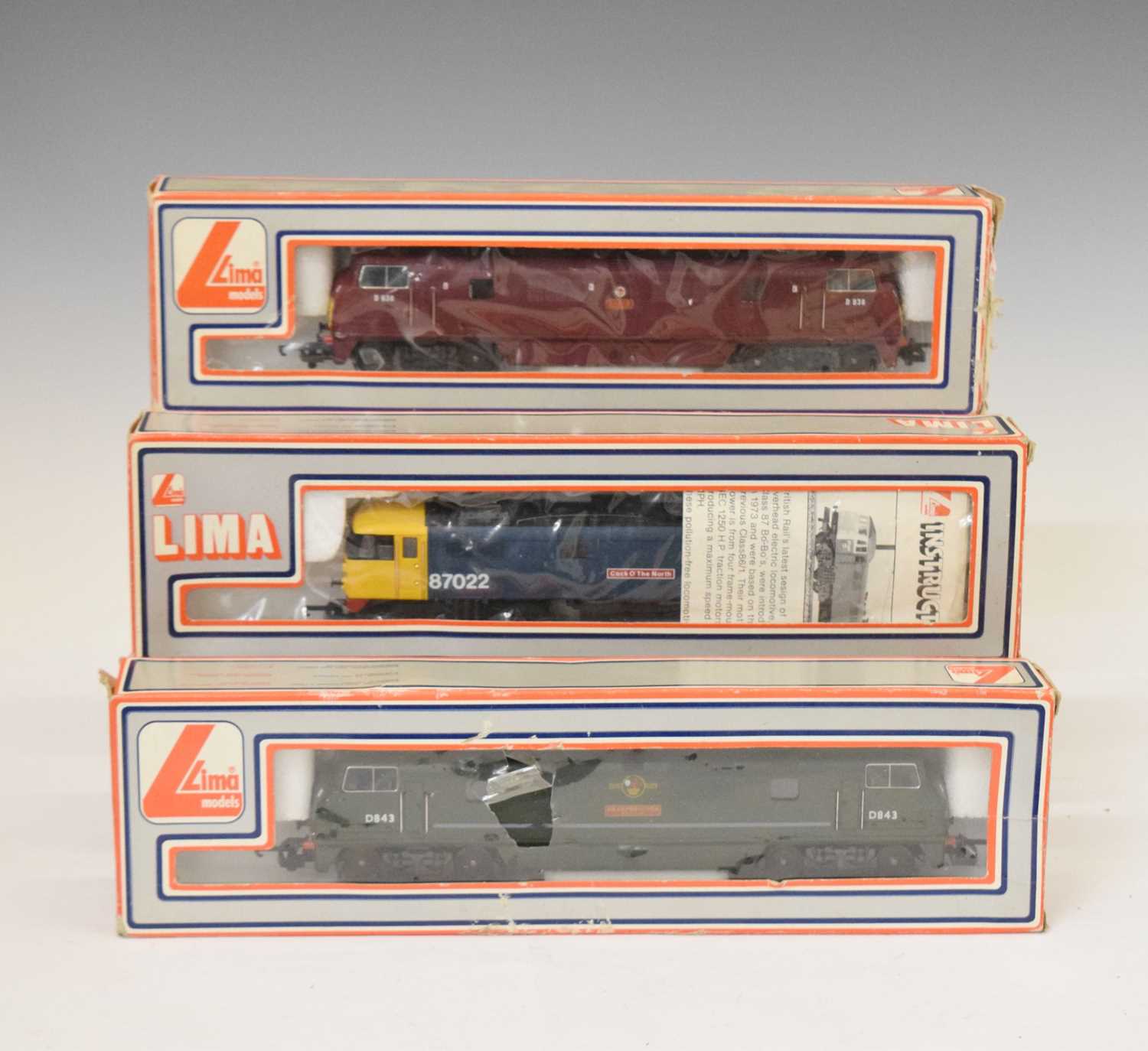 Lot 360 - Lima - Three box 00 gauge railway train set