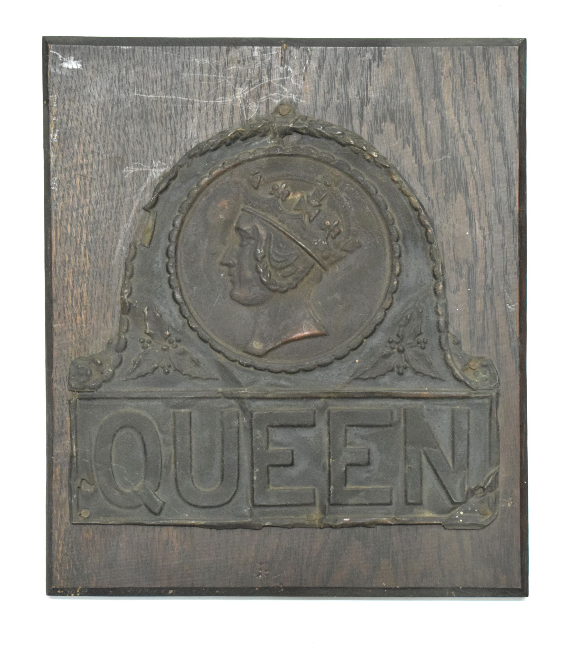 Lot 274 - Victorian pressed copper fire mark insurance