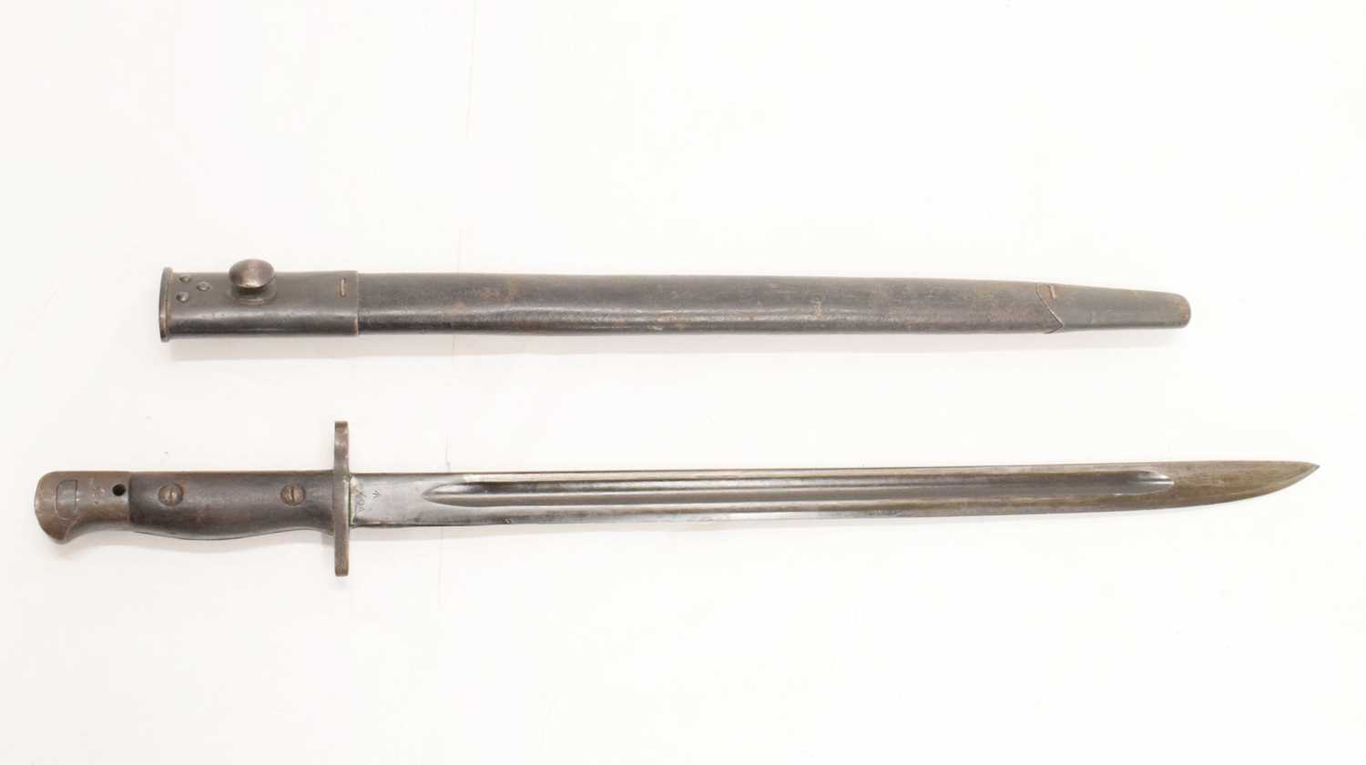 Lot 366 - First World War 1907 pattern rifle bayonet