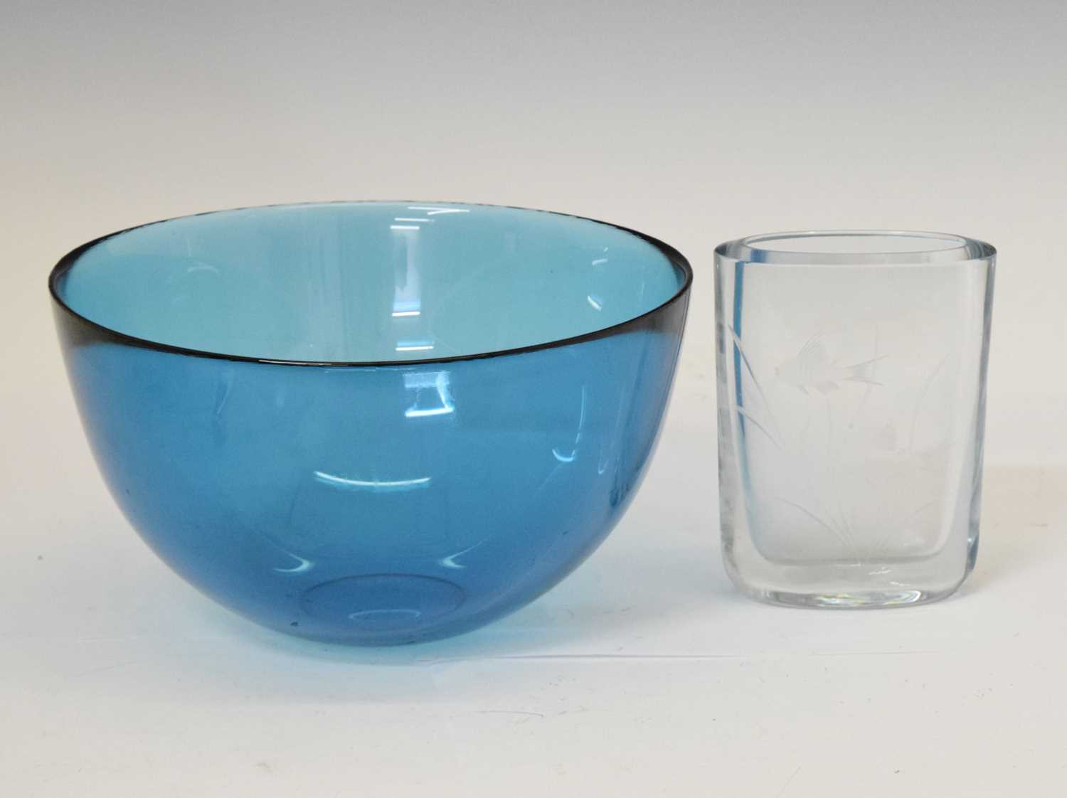 Lot 395 Orrefors Glass Bowl And Stromberg Vase