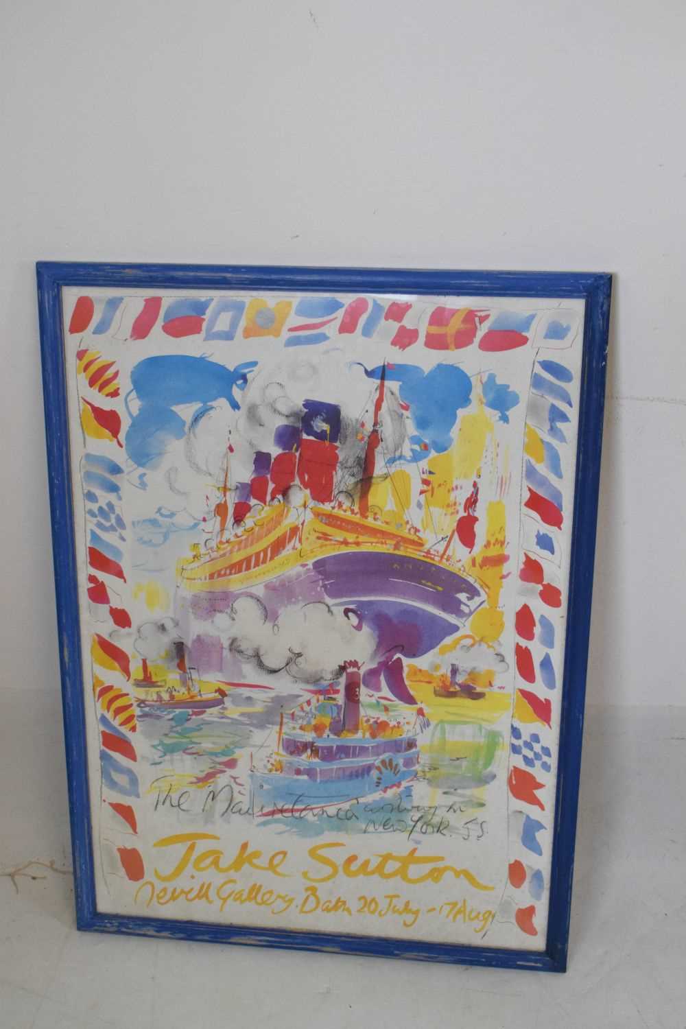 Lot 635 - Jake Sutton Bath poster - 'The Mauretania