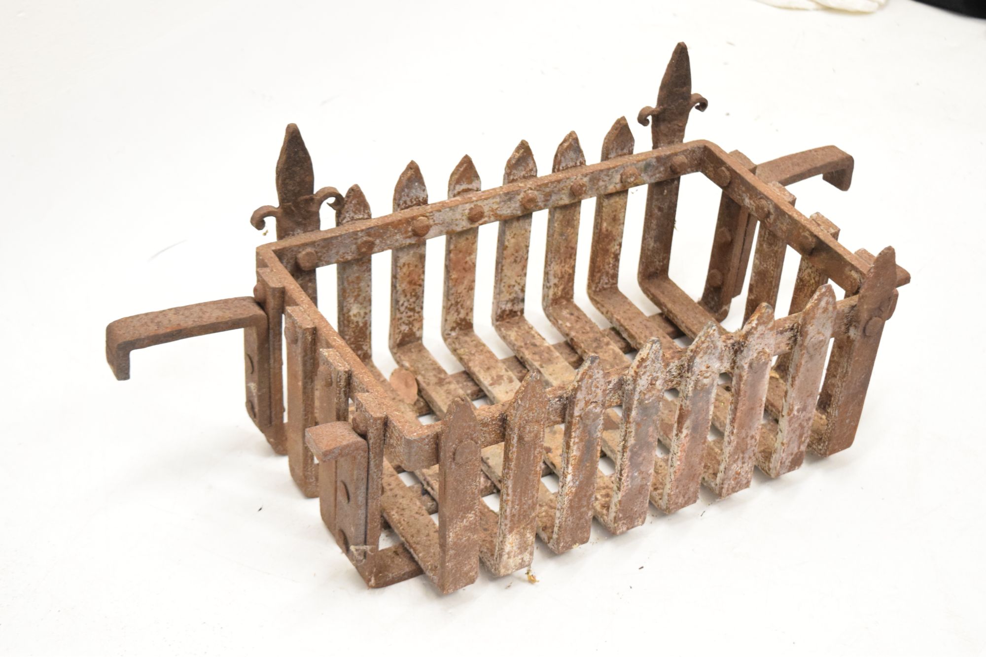Lot 856 - Two iron fire baskets