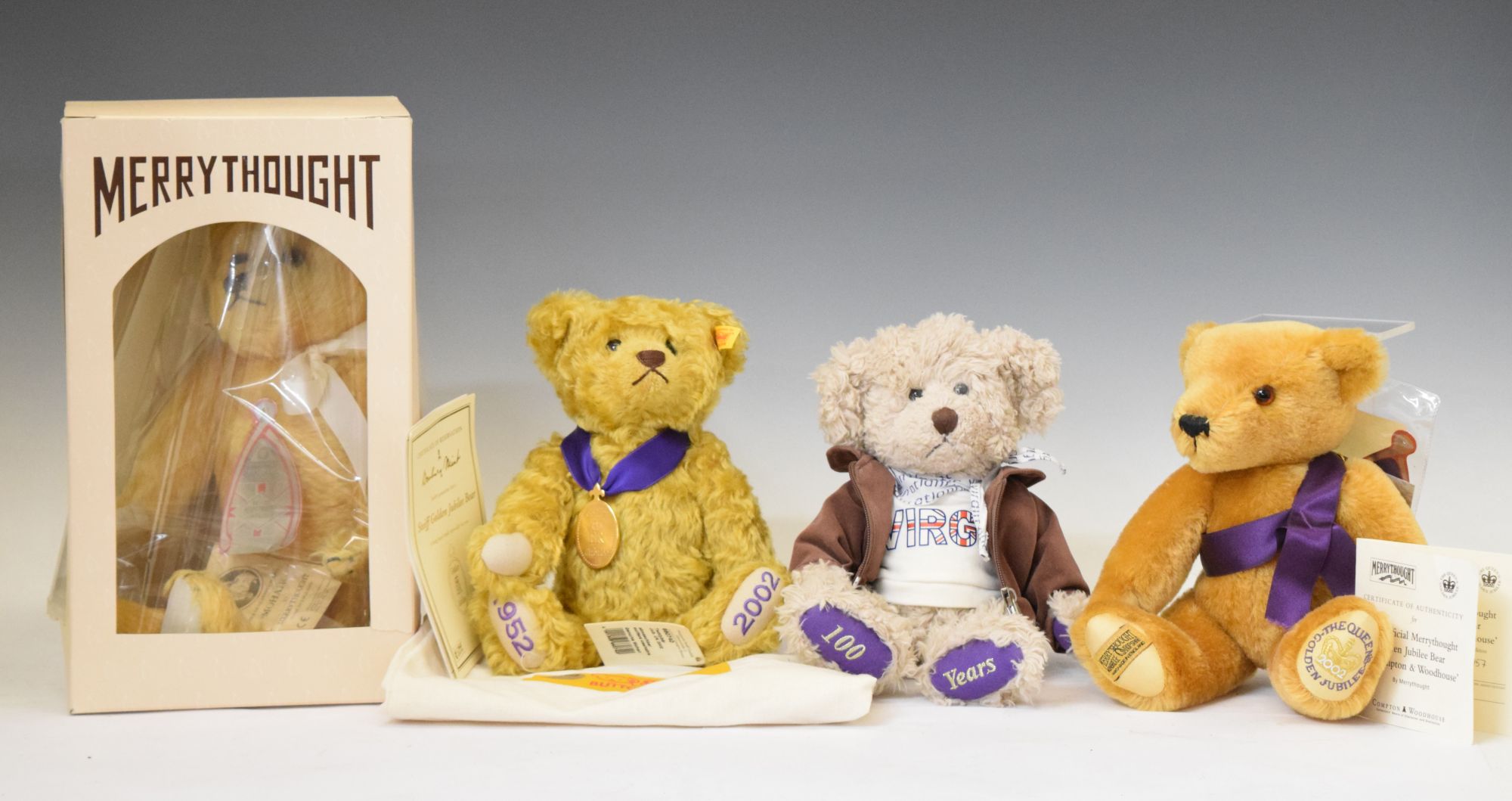 Lot 477 - Steiff and Merrythought teddy bears