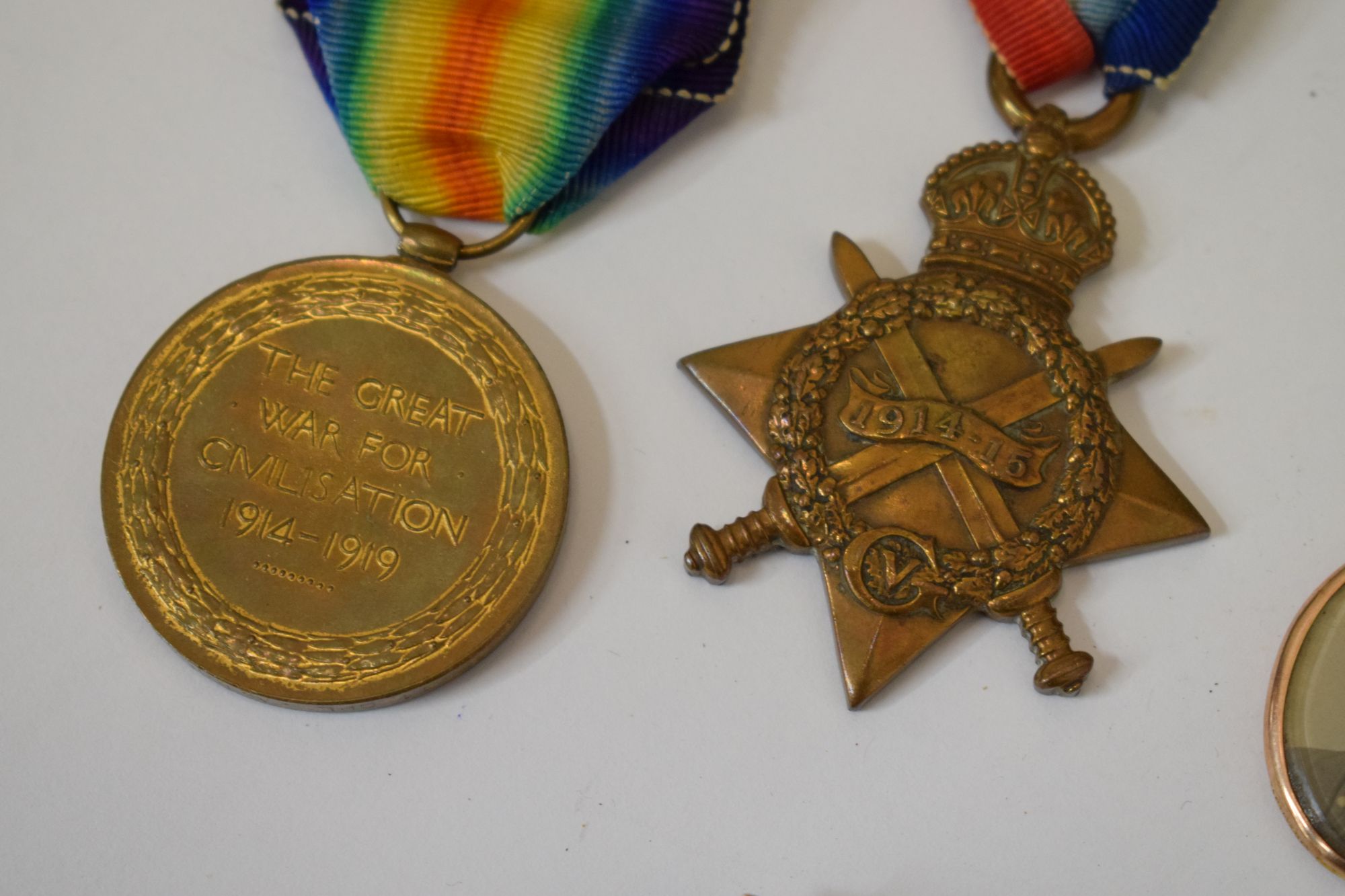 Lot 508 - First World War British medal group awarded