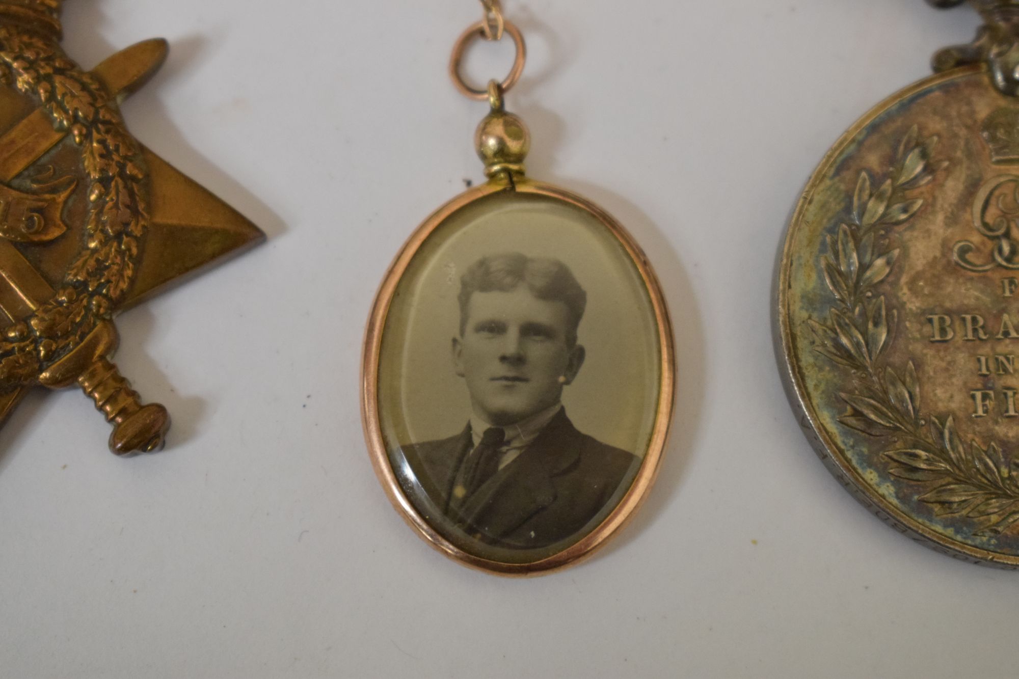 Lot 508 - First World War British medal group awarded