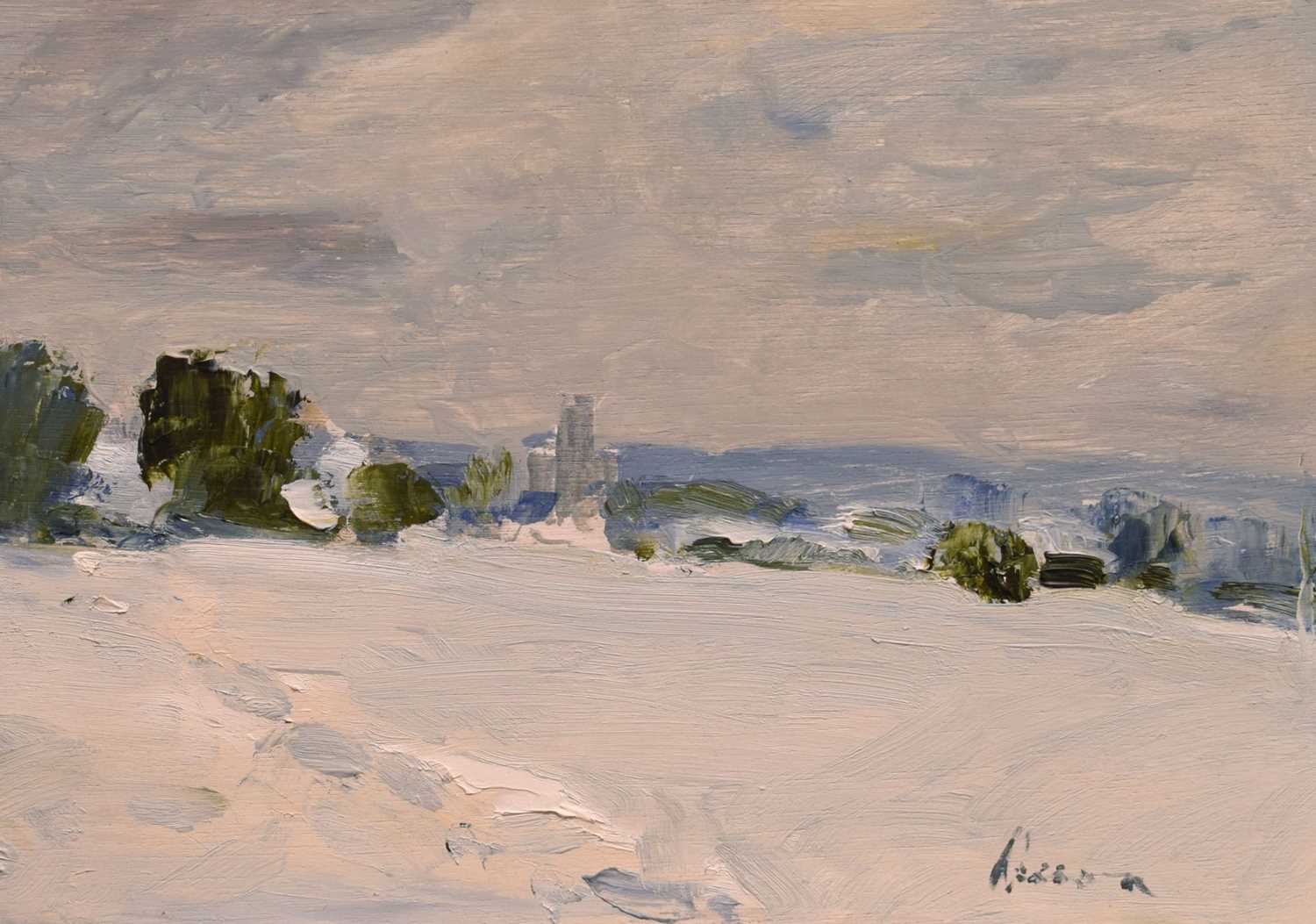 Lot 303 - Edward Wesson, RI (1910-1983) - Oil on board