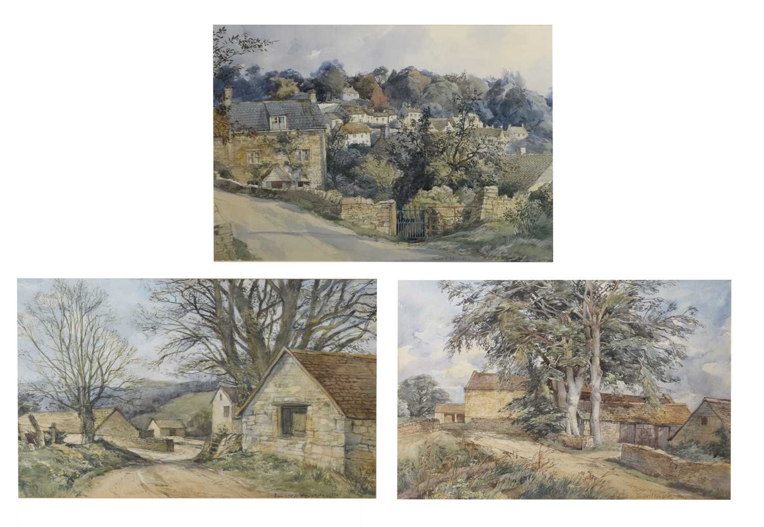 Lot 399 - Donald H. Edwards - Watercolour - Three