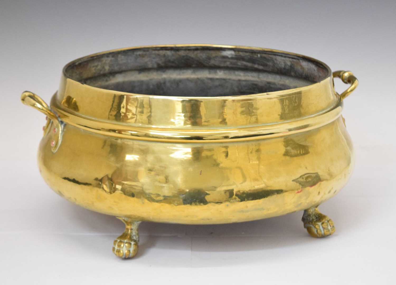 Lot 494 - Early 20th century gilt metal finish twin