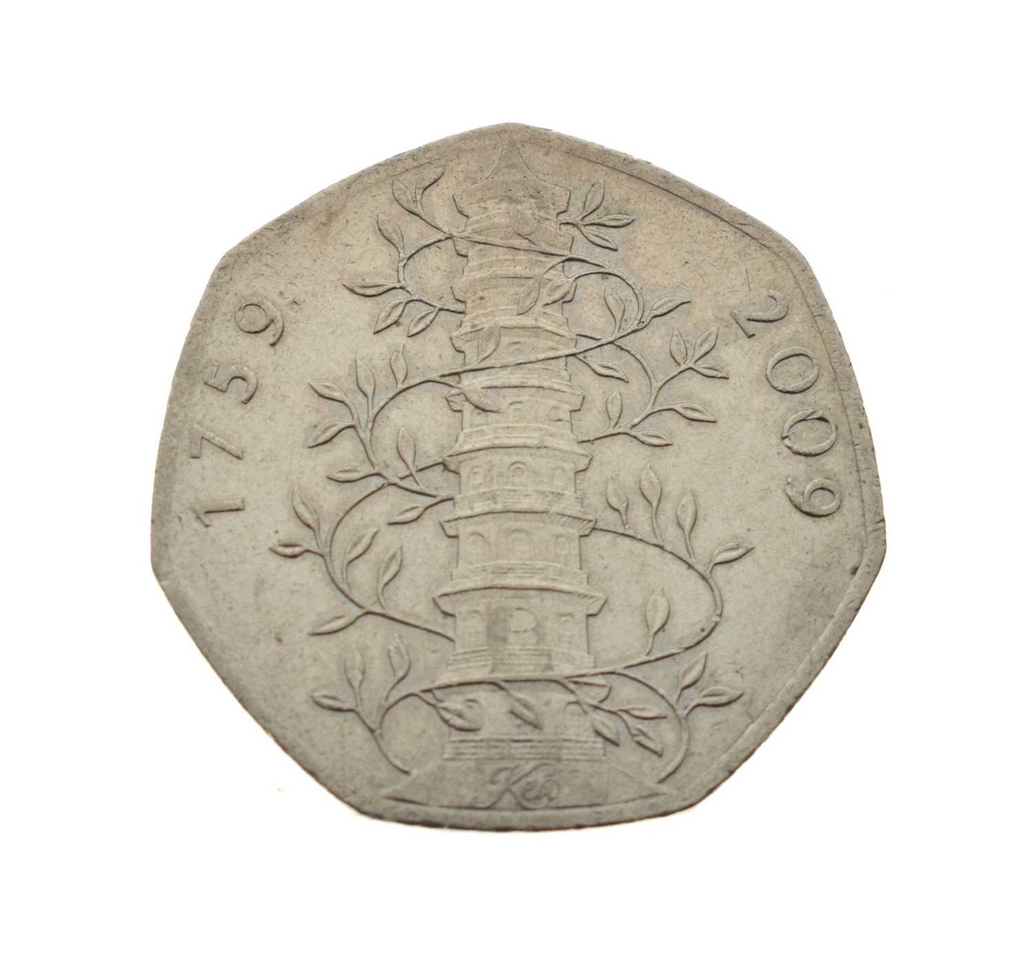 Lot 154 - Royal Mint 2009 'Kew Gardens' 50p coin