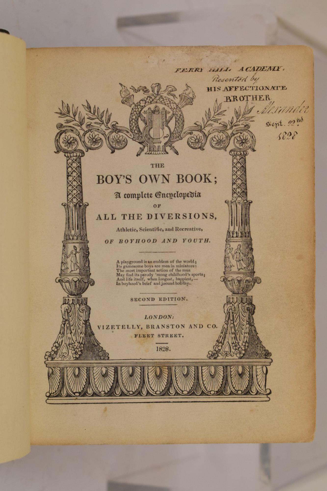 Lot 550 - 'The Boy's Own Book' [by William Clarke]