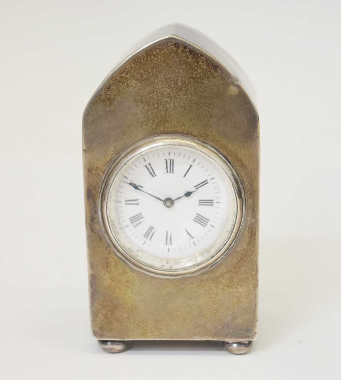Lot 160 - Late Victorian silver cased miniature desk