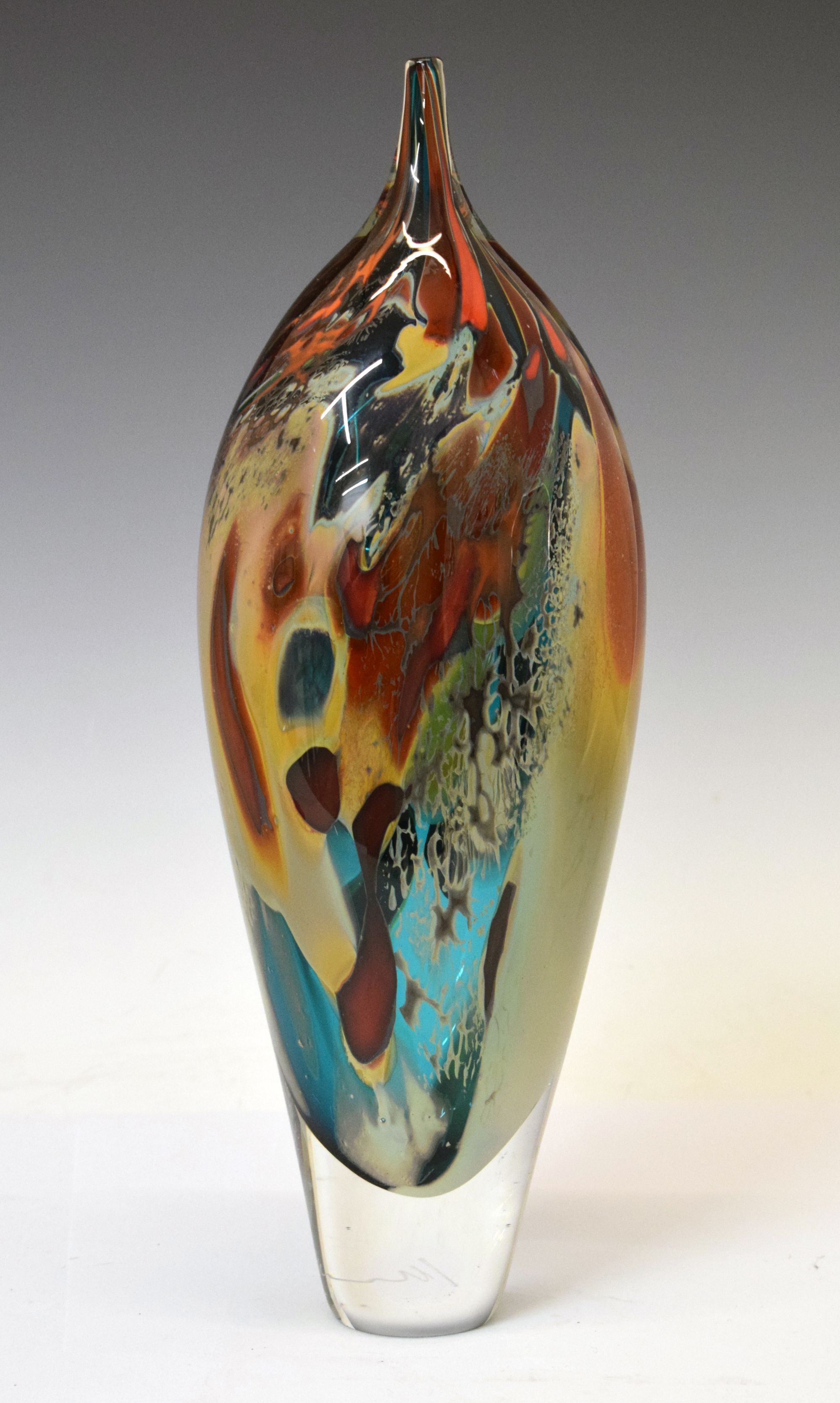 Lot 370 - Peter Layton glass vase