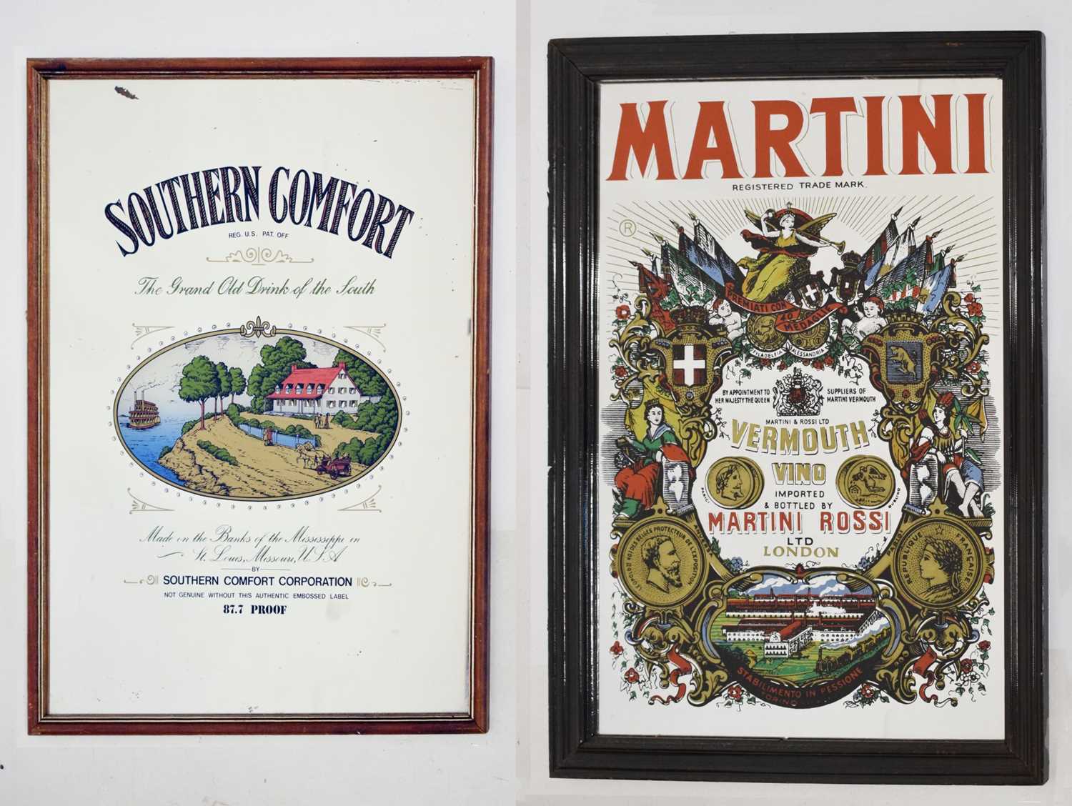 Lot 371 - Advertising - Martini and Southern Comfort