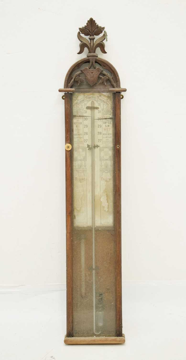 Lot 681 - Late 19th century Admiral Fitzroy barometer