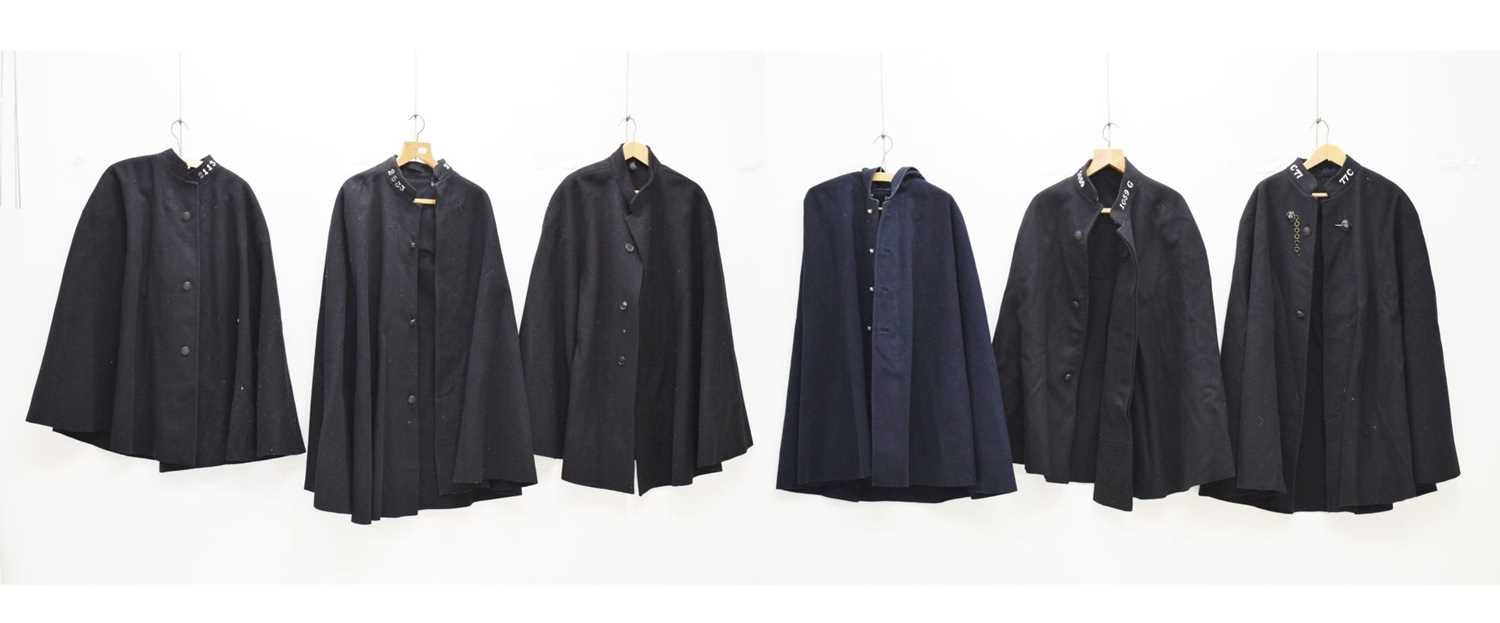 Lot 345 - Five police issue officer's capes together