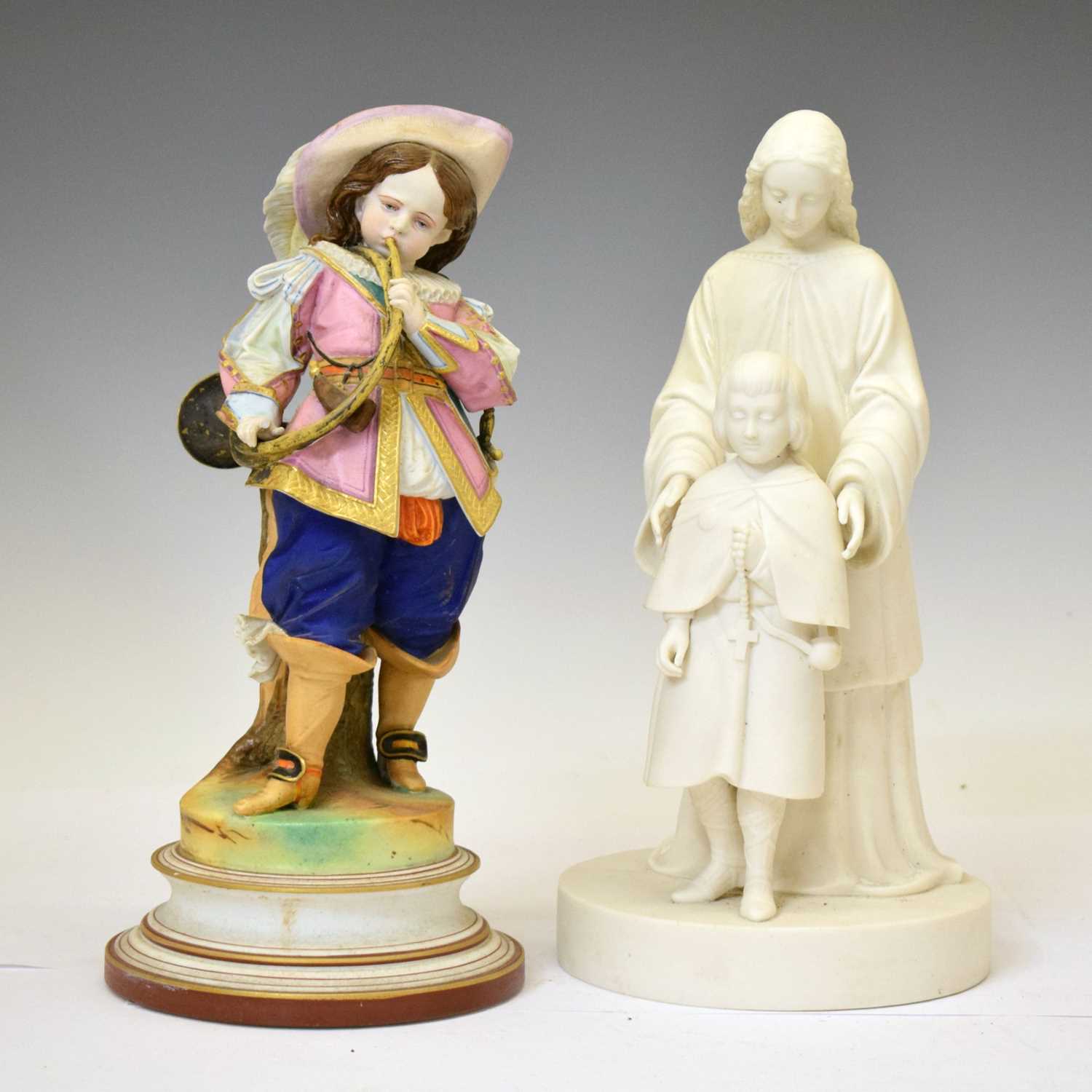 Lot 518 - Early 20th century French bisque figure horn