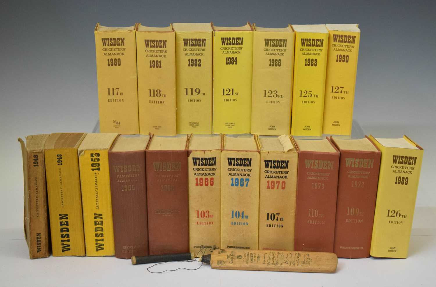 Lot 383 - Collection of eighteen Wisden Cricketers'