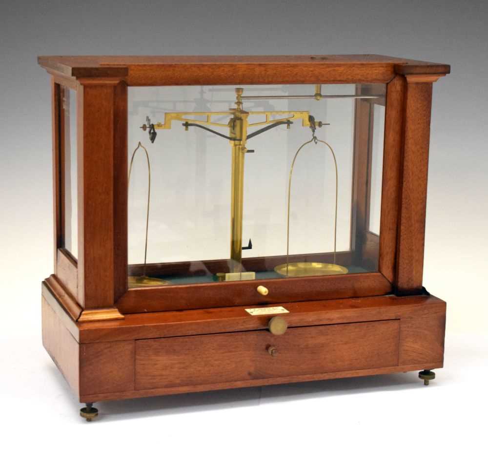 Lot 690 - F.E. Becker balance scales